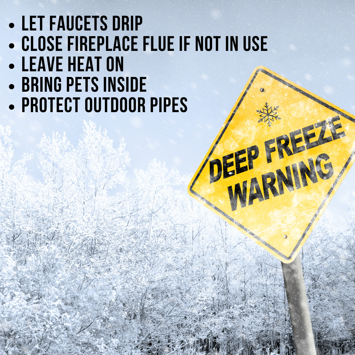 Keeping You Informed: Winter Freeze Warning | Beau Chêne Homeowners ...